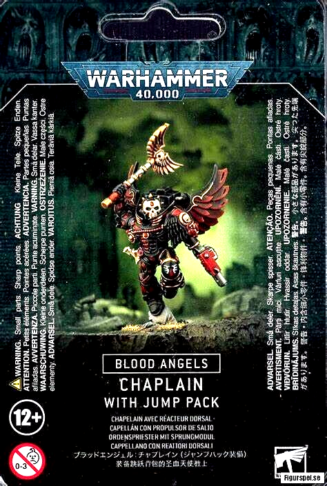 Chaplain with Jump Pack Blood Angels Space Marines Warhammer 40K – War ...