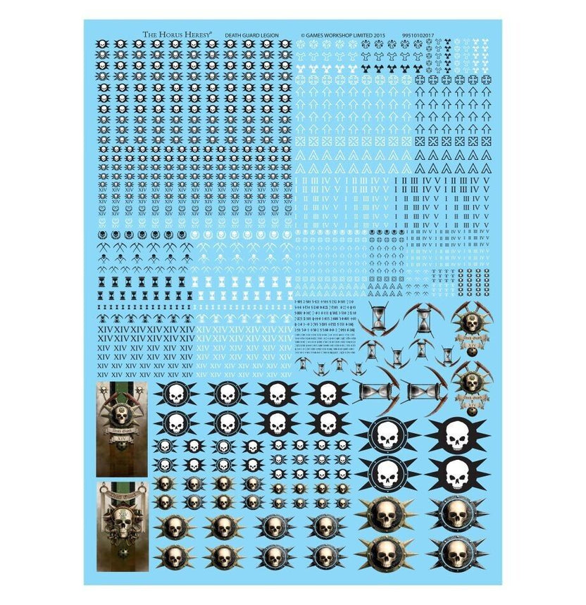Death Guard Legion Transfer Sheet Warhammer 40K – War Battle Games